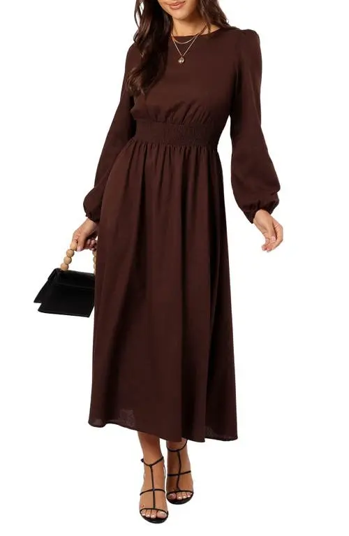PETAL & PUP Roman Long Sleeve Maxi Dress