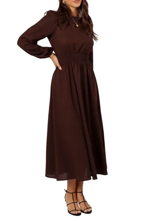 PETAL & PUP Roman Long Sleeve Maxi Dress