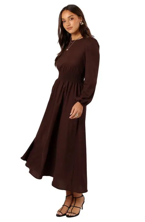 PETAL & PUP Roman Long Sleeve Maxi Dress