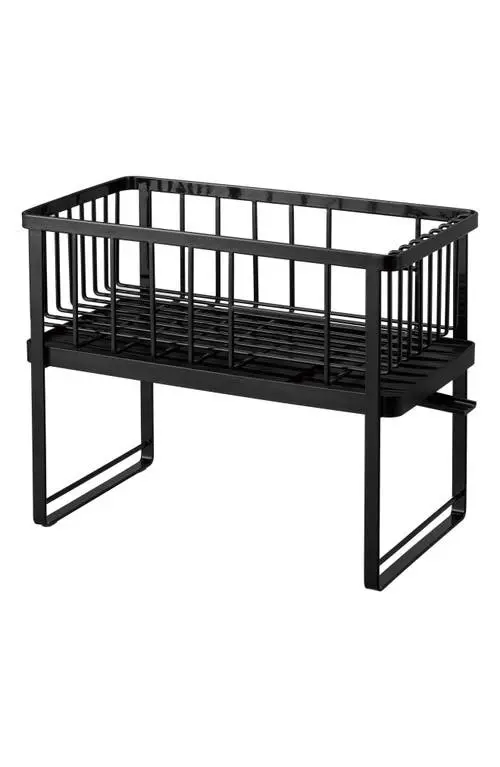 YAMAZAKI Two-level Dish Drainer Rack - Black