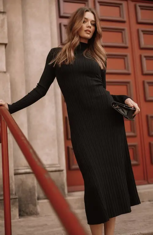 PETAL & PUP Briar Long Sleeve Midi Dress