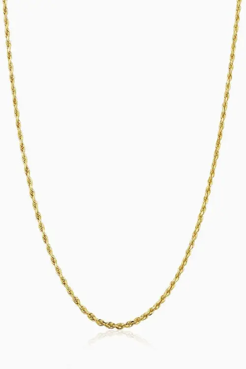 ORADINA 14k Roman Rope Choker - Yellow Gold
