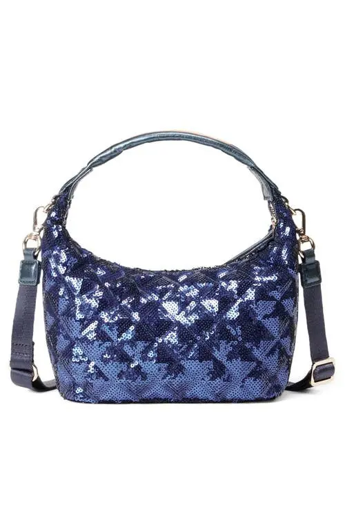 Mz Wallace Mini Metro Sequin Top Handle Bag