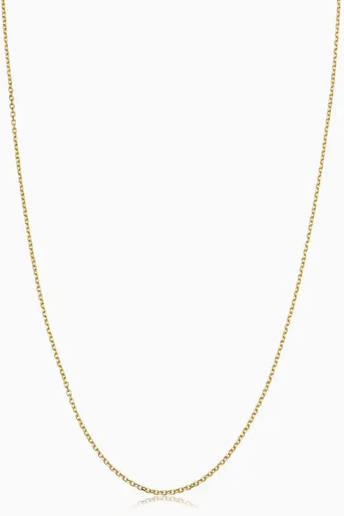 ORADINA 14k Gold Catamaran Cable Chain - Yellow Gold