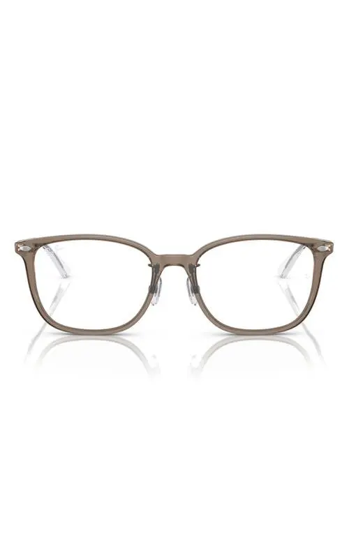 Ray-ban 52mm Pillow Eyeglasses - Transparent Grey