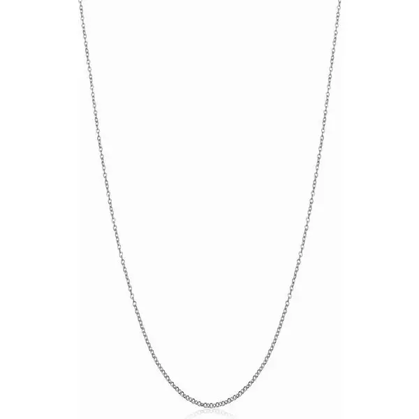 ORADINA 18k Gold Rimini Rolo Chain - White Gold