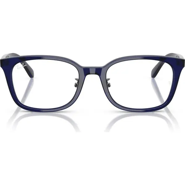 Ray-ban 52mm Square Eyeglasses - Dark Blue