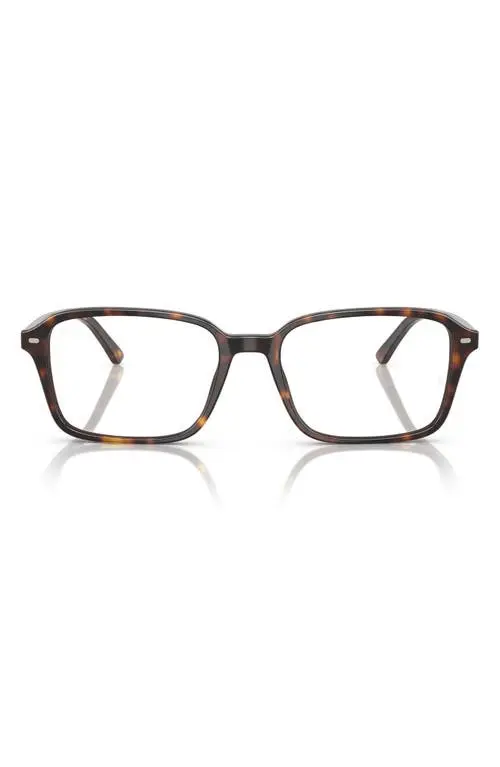 Ray-ban 54mm Square Frame Eyeglasses - Havana