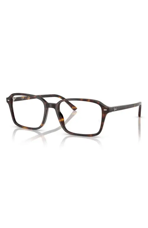 Ray-ban 54mm Square Frame Eyeglasses - Havana