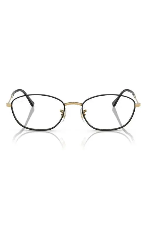 Ray-ban 53mm Irregular Eyeglasses - Black