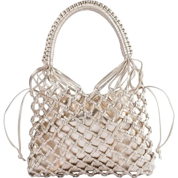 ADRIANA CASTRO La Red Mini Mesh Bag - Gold