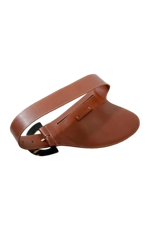 ADRIANA CASTRO La Jefa Leather Belt - Marron