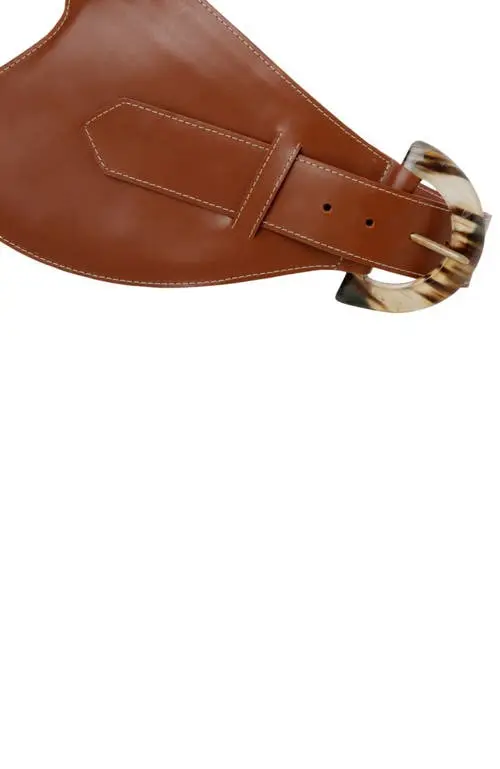 ADRIANA CASTRO La Jefa Leather Belt - Marron