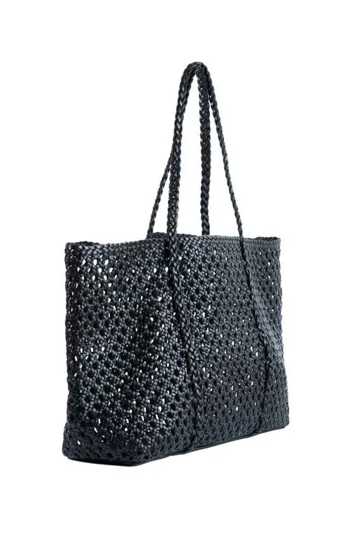 ADRIANA CASTRO La Cesta Handwoven Leather Tote