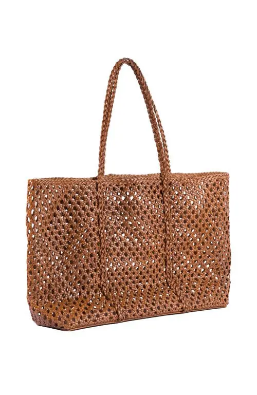 ADRIANA CASTRO La Cesta Handwoven Leather Tote
