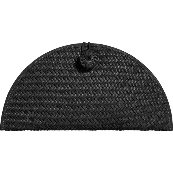 ADRIANA CASTRO La Barca Mini Handwoven Clutch - Black