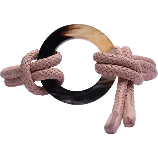 ADRIANA CASTRO Le Knot Leather Belt - Pastel Pink