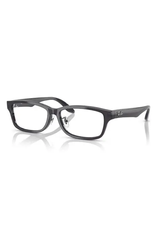 Ray-ban 57mm Rectangular Eyeglasses