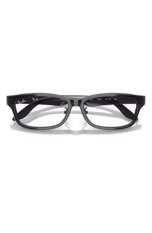 Ray-ban 57mm Rectangular Eyeglasses