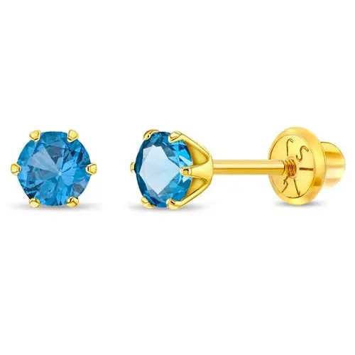 IN SEASON JEWELRY 14k Yellow Gold Stud Earrings - December