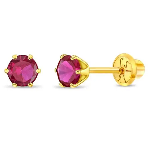 IN SEASON JEWELRY 14k Yellow Gold Stud Earrings - July