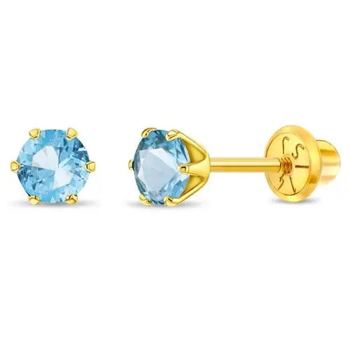 IN SEASON JEWELRY 14k Yellow Gold Stud Earrings - March