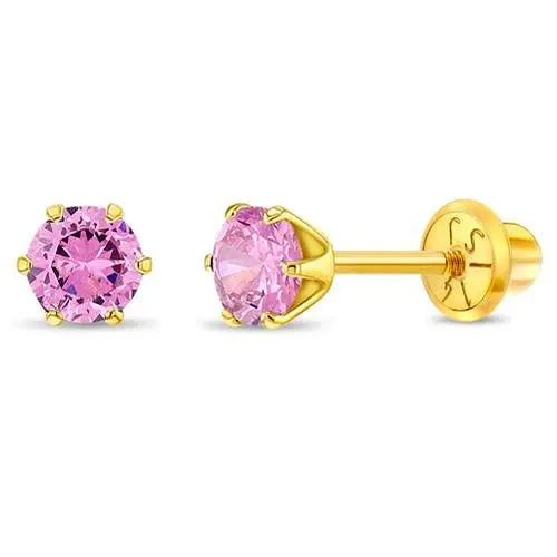 IN SEASON JEWELRY 14k Yellow Gold Stud Earrings - October