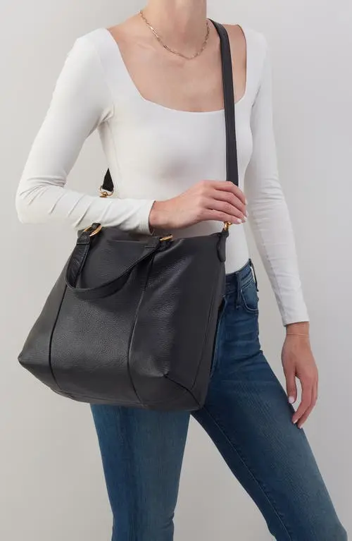 Hobo Harley Leather Satchel - Black
