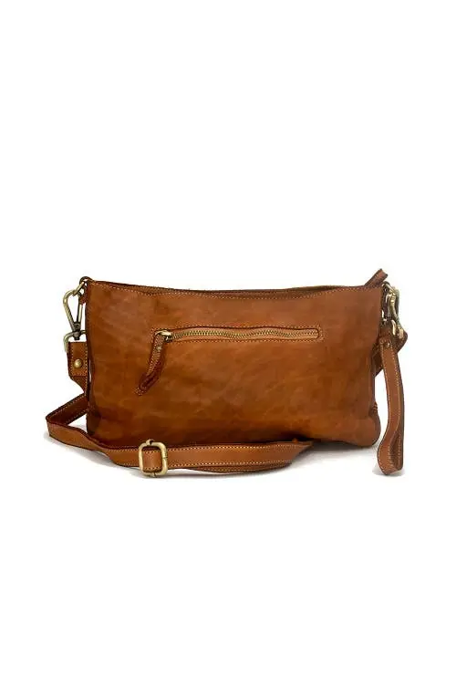 BOLSA NOVA Laura Woven Crossbody - Cognac