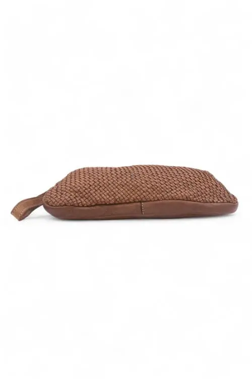 BOLSA NOVA Laura Woven Crossbody - Cognac