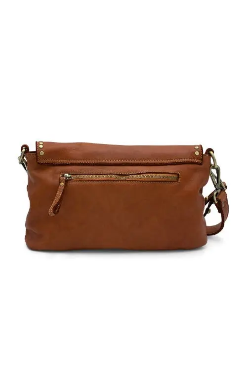 BOLSA NOVA Aria Envelope Crossbody Bag - Cognac