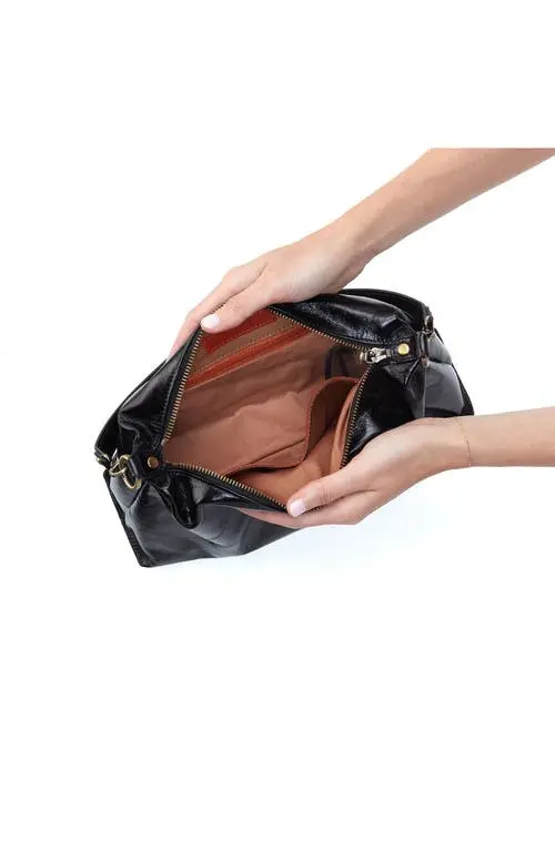 Hobo Avon Leather Shoulder Bag - Black