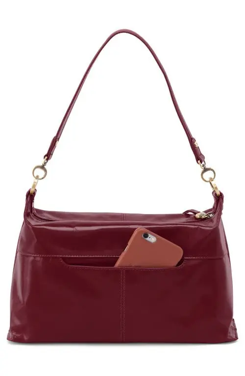Hobo Avon Leather Shoulder Bag - Saddleberry