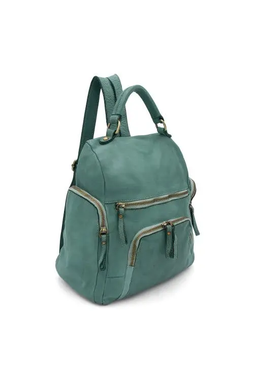 BOLSA NOVA Mia Leather Backpack - Pistachio