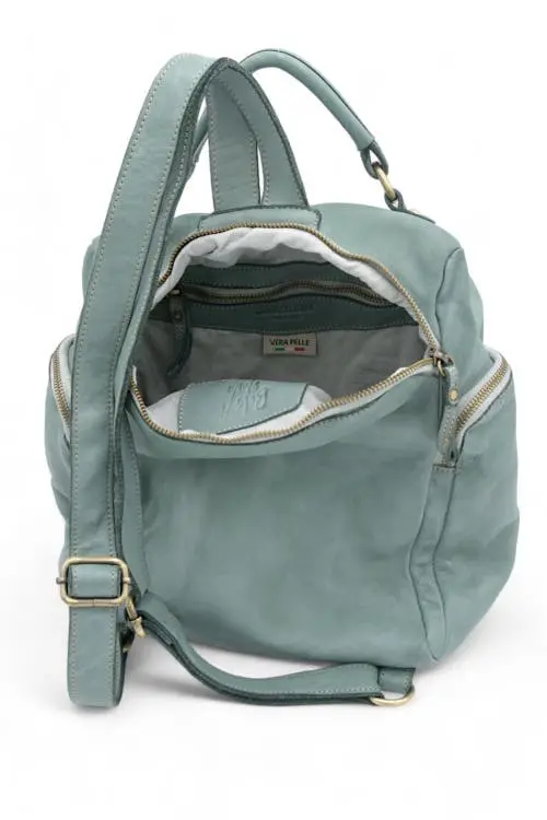 BOLSA NOVA Mia Leather Backpack - Pistachio