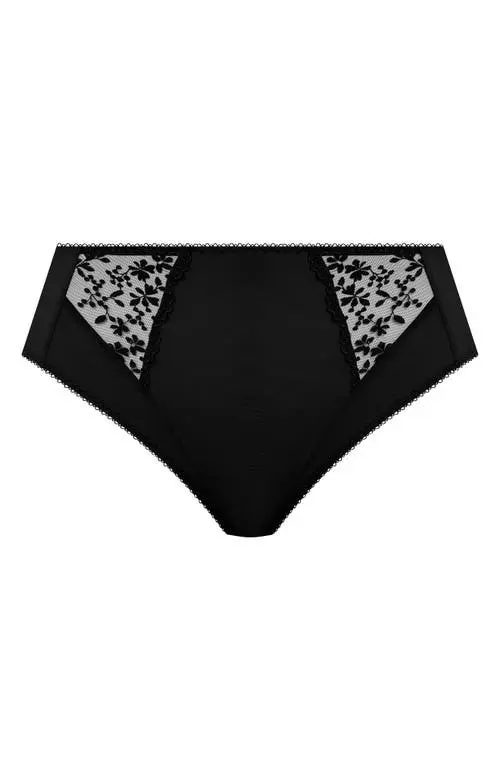 Elomi Zarla High Leg Briefs - Black
