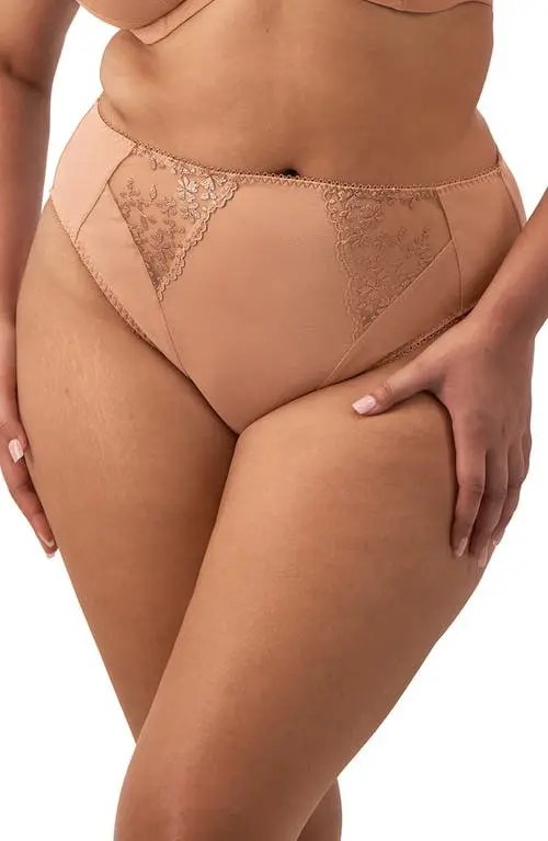 Elomi Zarla High Leg Briefs - Caf Au Lait