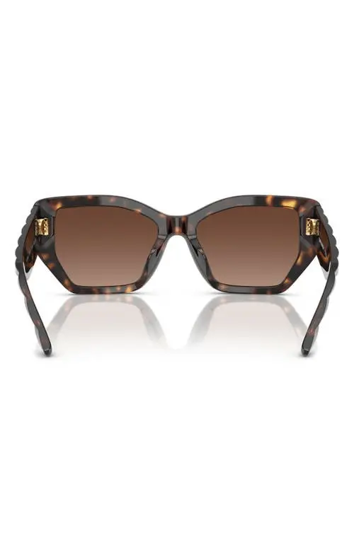 Tory Burch 53mm Irregular Polarized Sunglasses