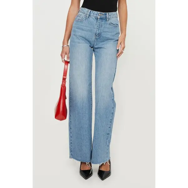 Princess Polly Henesey High-waist Straight-leg Jeans