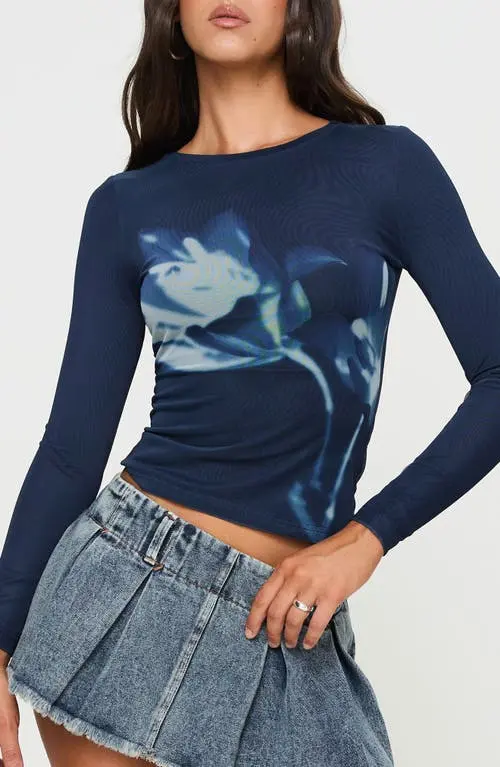 Princess Polly Raldor Floral Graphic Mesh Top