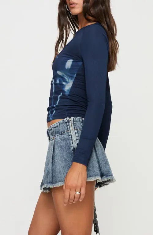 Princess Polly Raldor Floral Graphic Mesh Top