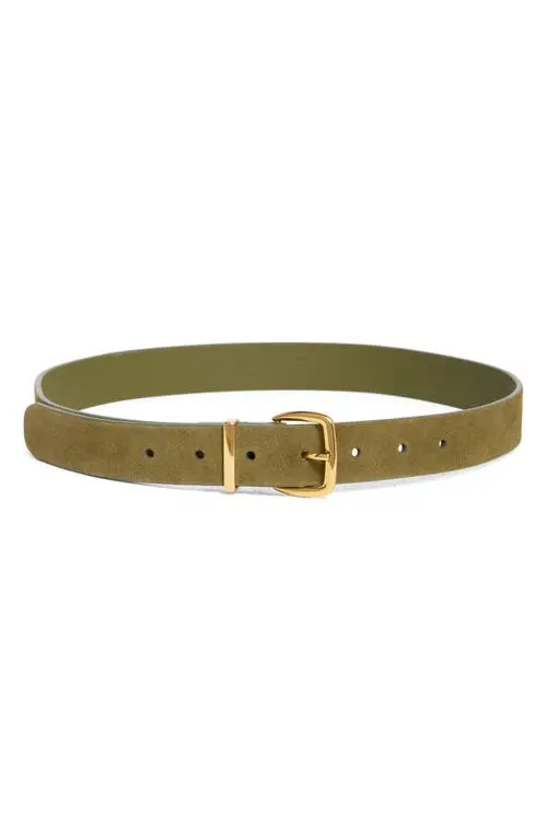 Madewell Suede Belt - Kale Suede