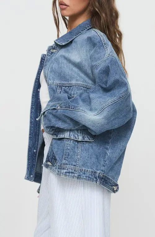 Princess Polly Kier Oversize Denim Jacket
