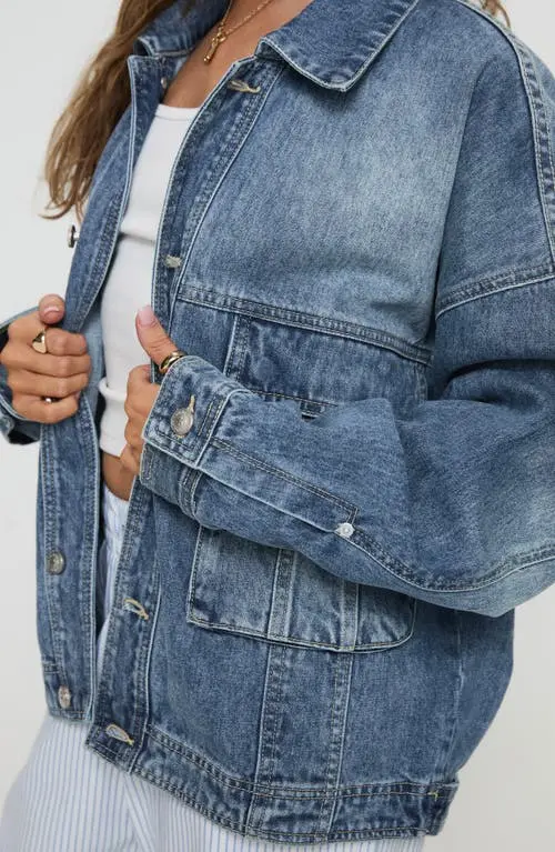 Princess Polly Kier Oversize Denim Jacket