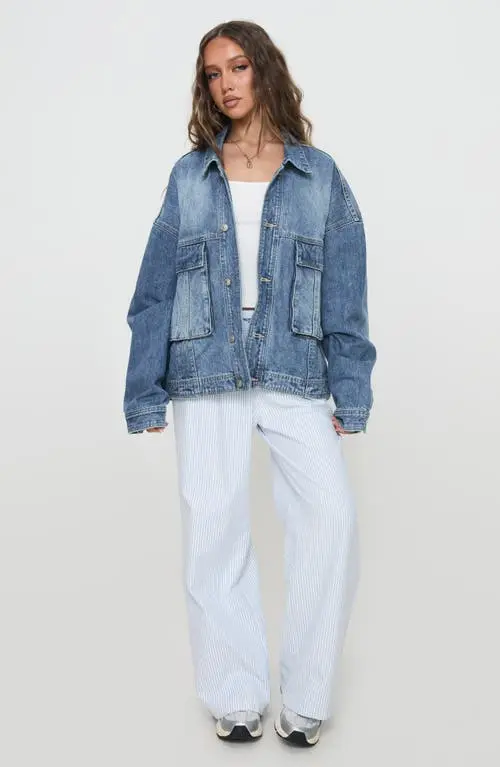 Princess Polly Kier Oversize Denim Jacket
