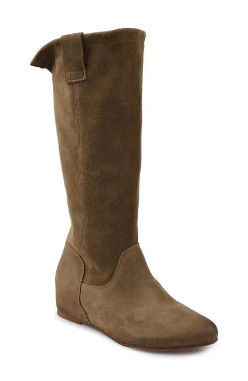 ZIGI Brindle Suede Wedge Boots - Sand Suede