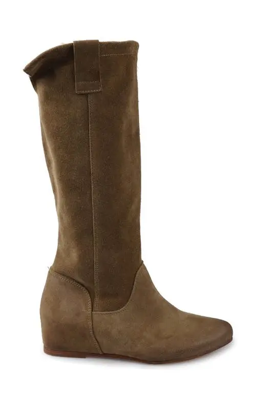 ZIGI Brindle Suede Wedge Boots - Sand Suede