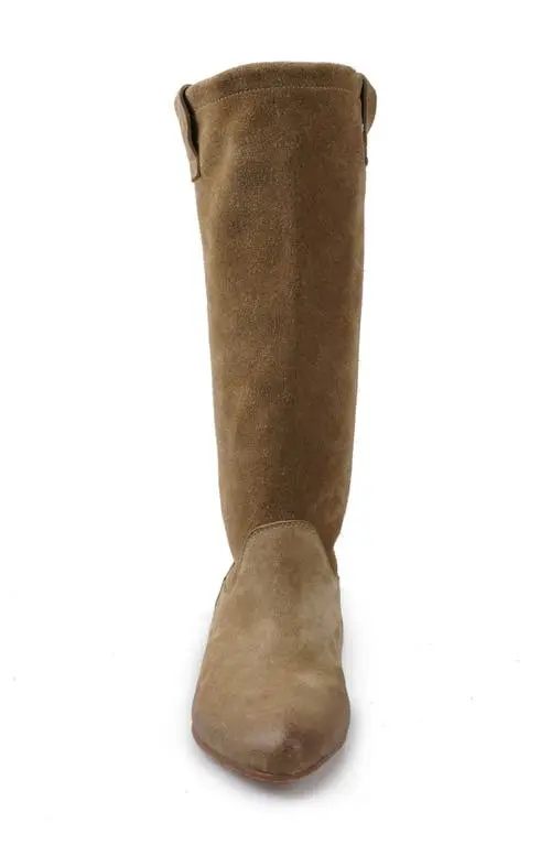 ZIGI Brindle Suede Wedge Boots - Sand Suede
