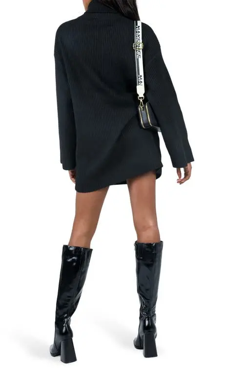 Princess Polly Sonelle Ribbed Turtleneck Long Sleeve Sweater Dress
