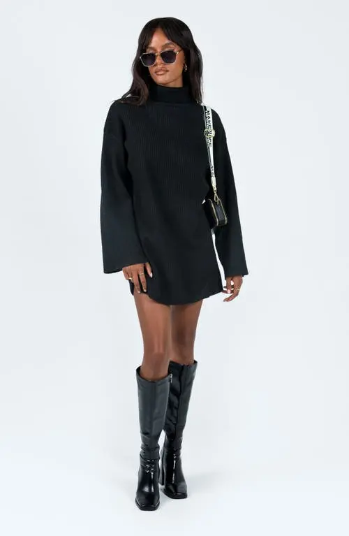 Princess Polly Sonelle Ribbed Turtleneck Long Sleeve Sweater Dress